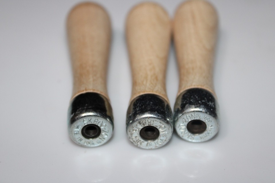 3 Lutz Skroo-Zon File Handle Wood #3 for 5" Files with Self Threading ...
