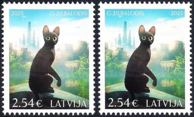 Latvia 2025 (03) Animated Film Flow (Straume) - Cat (booth variations ...