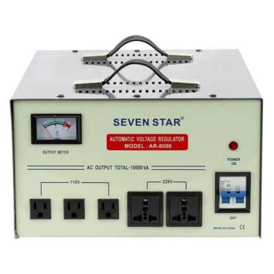 Seven Star Best Voltage Converter NEW 8000 Watt Stabilizer 220 110V ...