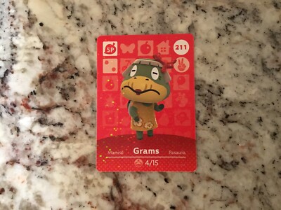GRAMS #211 Animal Crossing Amiibo Authentic Nintendo Mint Card From ...