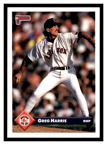 1993 Donruss #663 Greg Harris - Boston Red Sox | eBay