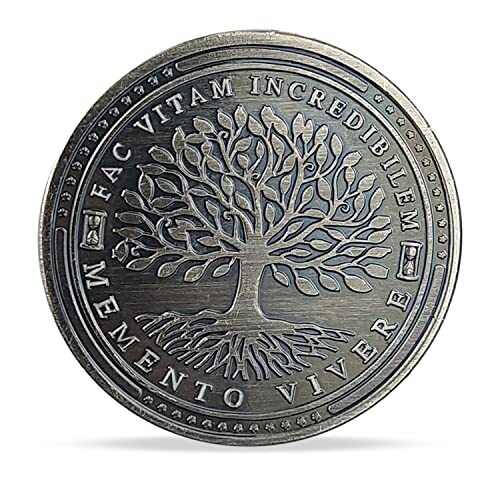Memento Mori Memento Vivere Coin Stoic Reminder Token Skull Challenge ...