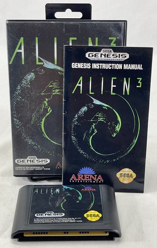 Alien 3 SEGA Genesis Complete in Box CIB Case Manual Cart | eBay