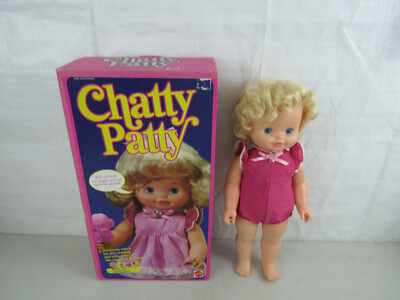 Vintage 1983 Mattel Chatty Patty Talking Doll & Box Only-Works | eBay