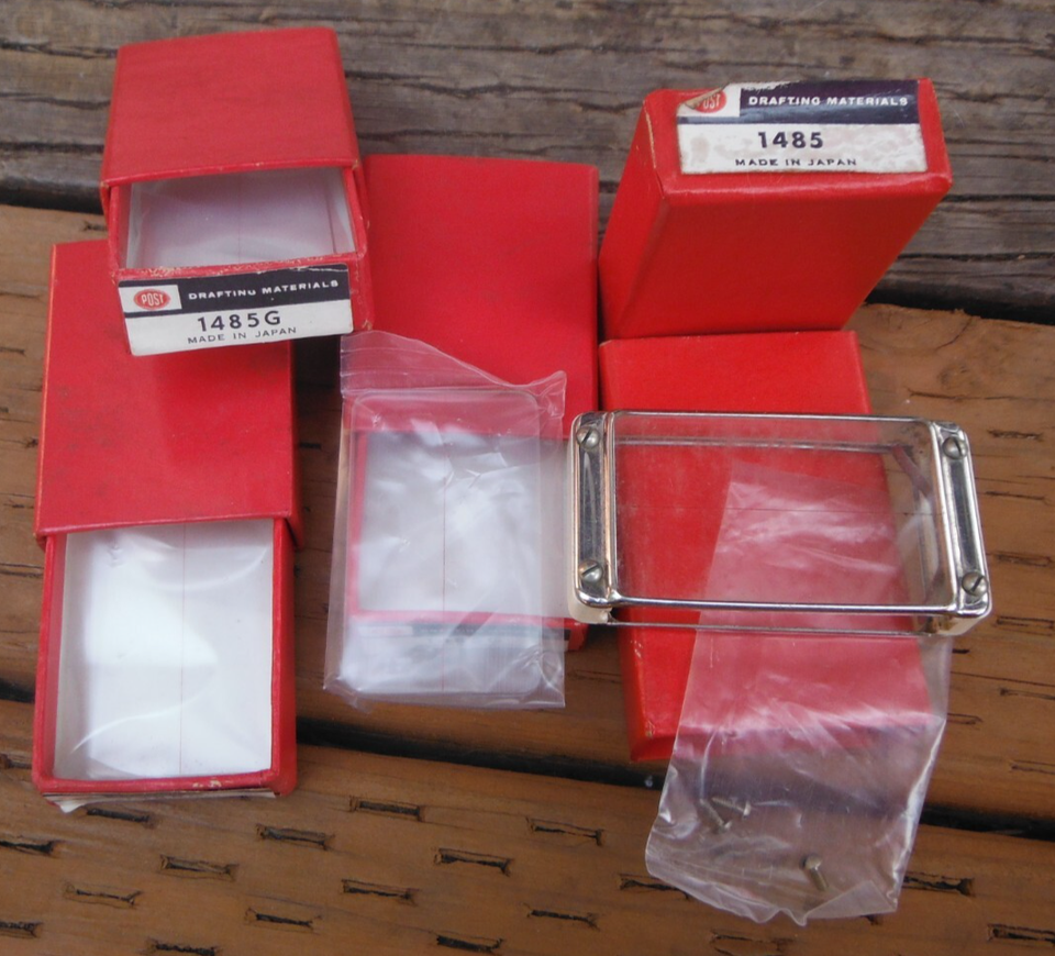 (Post) NOS 1485 Cursor with 3 NOS 1485G insert for Slide Rule Cursor | eBay
