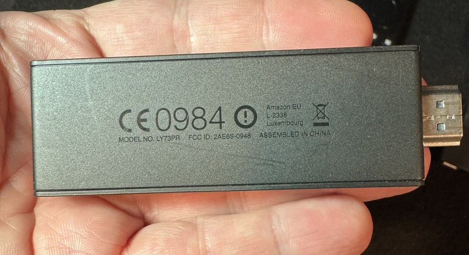 Amazon Fire TV Stick 2nd Gen Model LY73PR w HDMI Extender, Remote ...