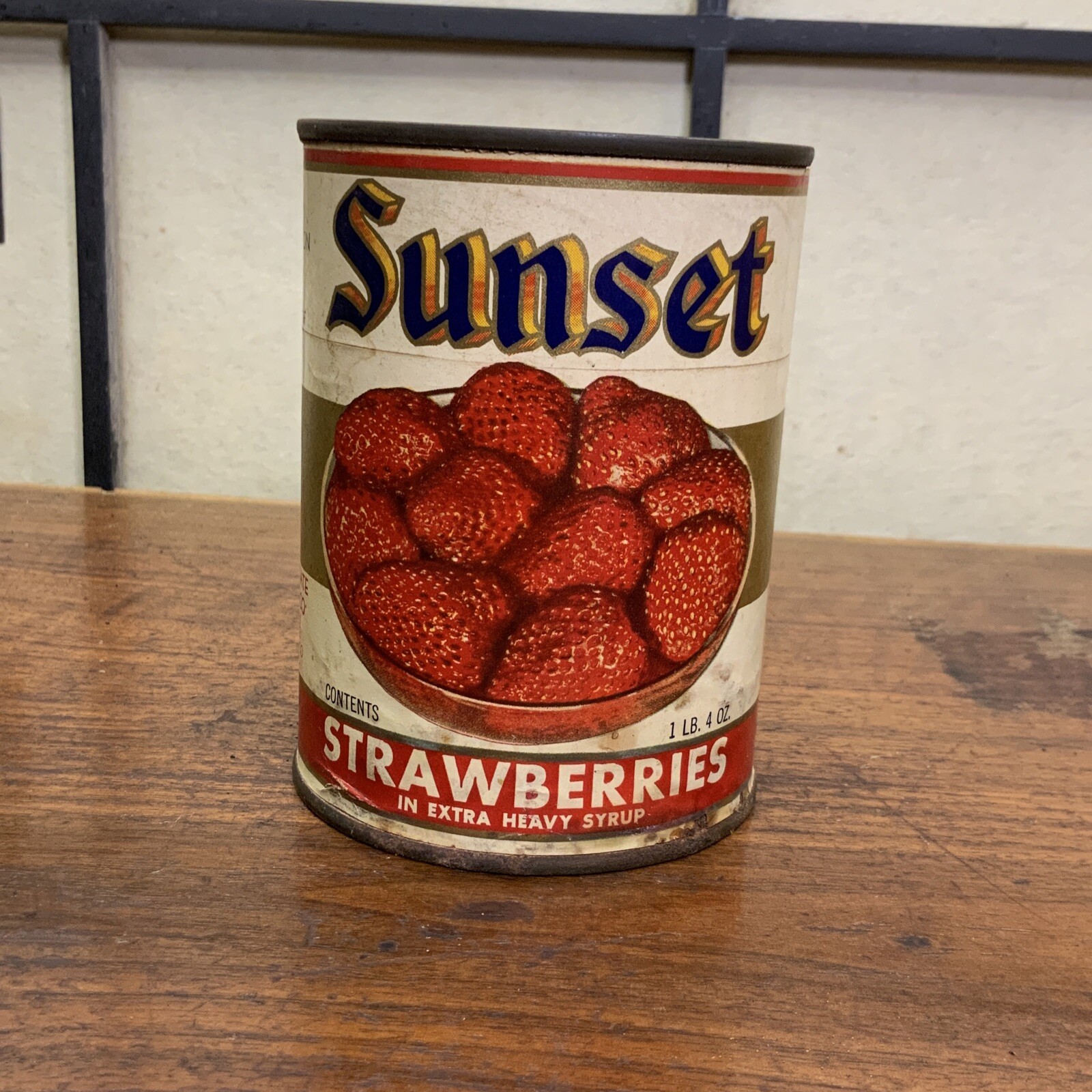 Vintage Sunset Strawberries Tin Can Paper Label. Nice Graphics. | eBay