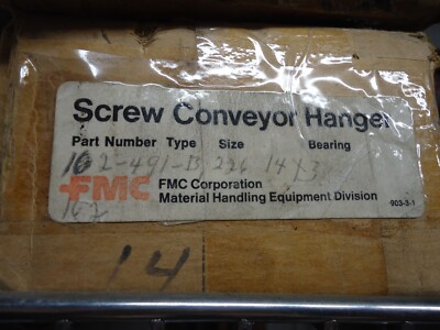 FMC 162-491-B Screw Conveyor Hanger - Size 226 - Bearing 14x3 | eBay