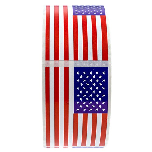 250Pcs/Roll American Flag Stickers Scrapbooking Stationery Labels ...