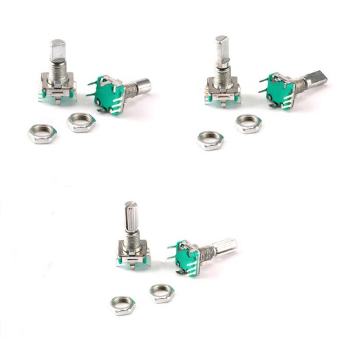 Rotary Shaft Encoder EC11 with Push Switch 5 Pin Digital Potentiometer ...