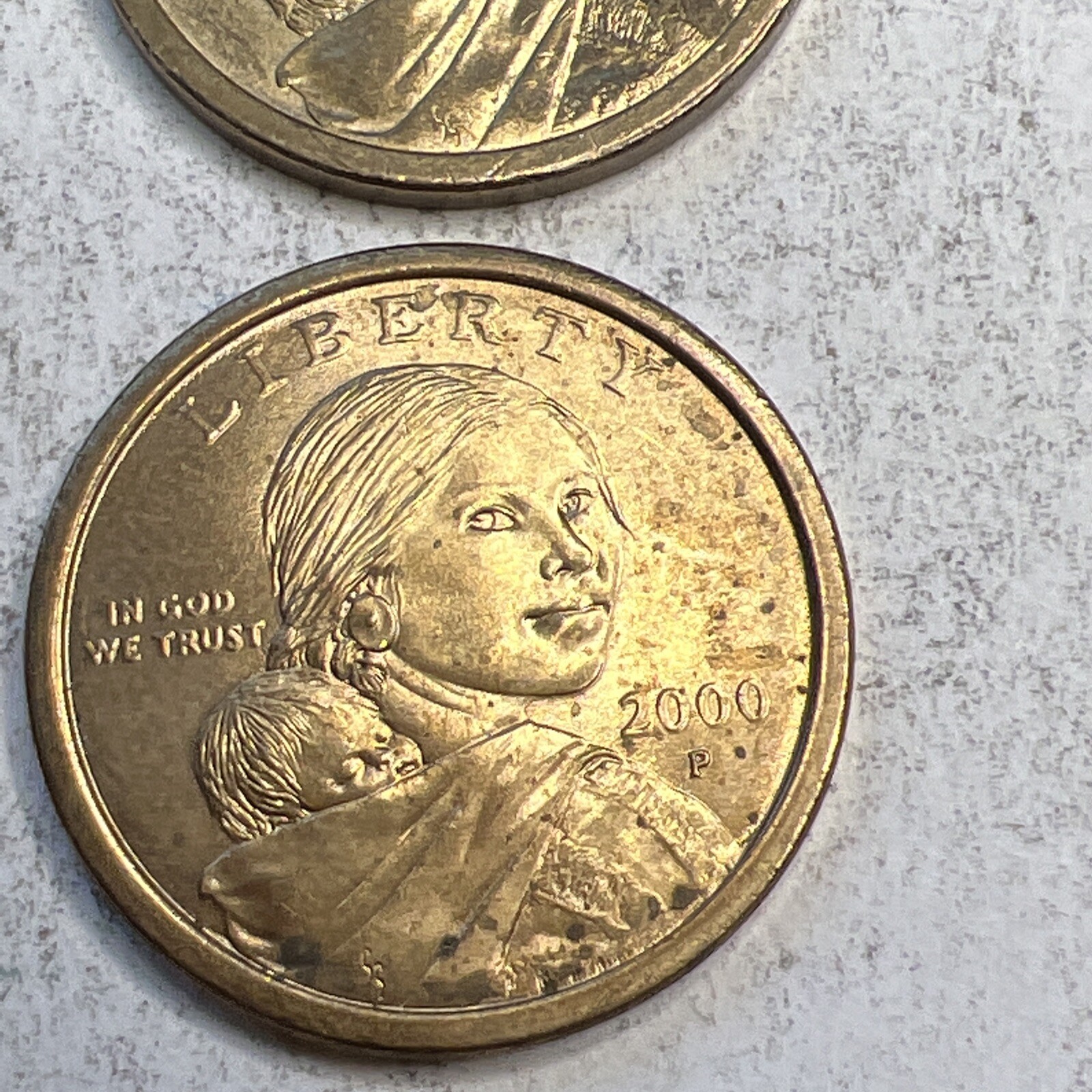 2-2000 P Sacagawea Gold Colored dollar coin | eBay