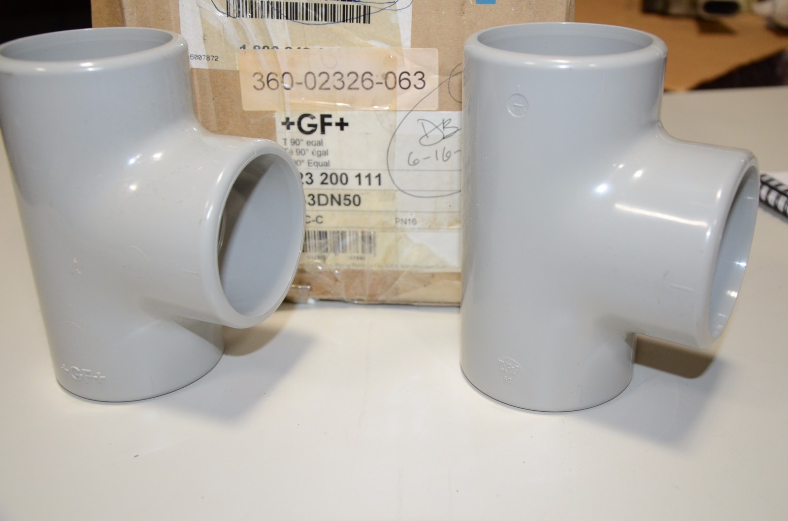 Georg Fischer 63 MM D63 DN50 PN16 GF 723 200 111 PVC-C Plastic Tee | eBay