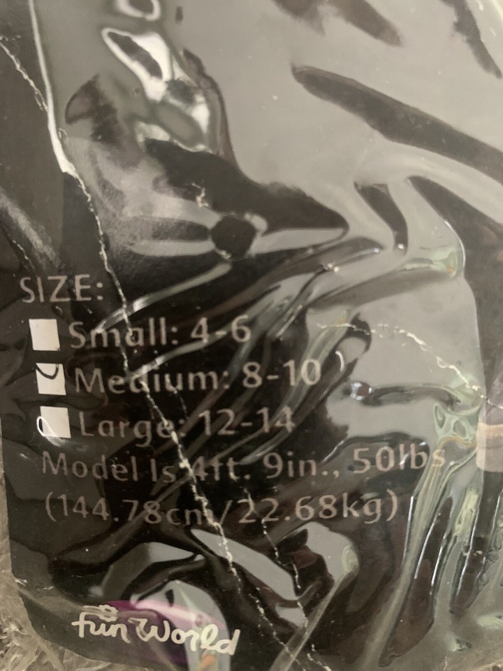 Phantom Fade In Fade Out Boys Costume Size 8-10 | eBay