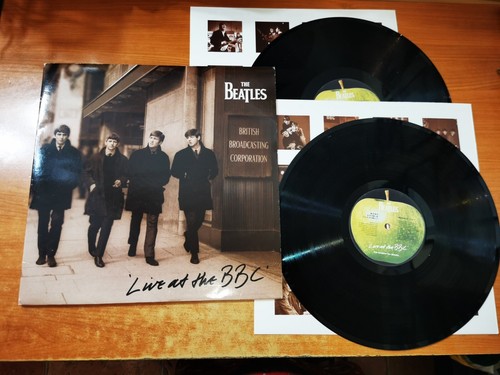 THE BEATLES Live at the BBC RARE UK 2 LP VINYL GATEFOLD COVER INNER ...