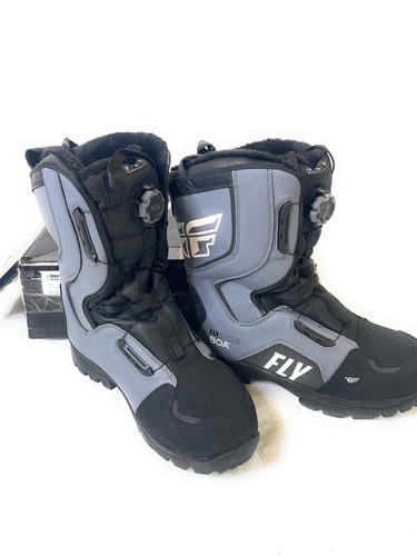 Fly Racing Marker Boa Motorcycle Boots Shoes | Black/Grey | Size 15 ...