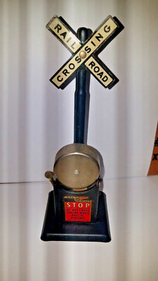 LOUIS Marx VTG Mar Lines Railroad Bell CROSSING Stop Signal | eBay