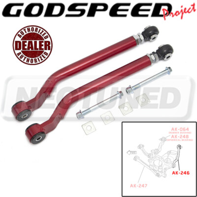 Godspeed Adjustable Rear Toe Arm Kit Spherical Bearing For Dodge ...