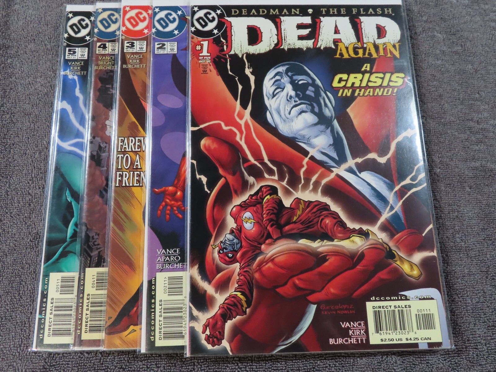 2001 DC Comics DEADMAN: Dead Again #1-5 Complete SPECTRE, FLASH, ROBIN ...
