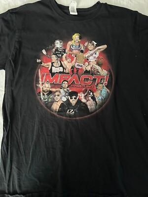 PRO WRESTLING CRATE "TNA IMPACT" T-SHIRT!! SIZE X-LARGE!! XL AEW WWE ...
