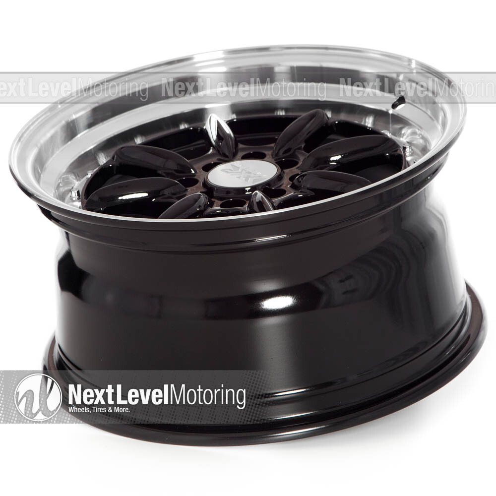 XXR 002.5 15X8 4X100 4X114.3 +20 Gloss Black Wheel Rim Fits Civic ...