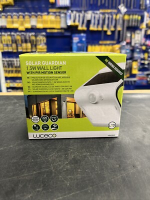 Solar PIR Wall Light - Motion Sensor & Photocell Security Outdoor White ...