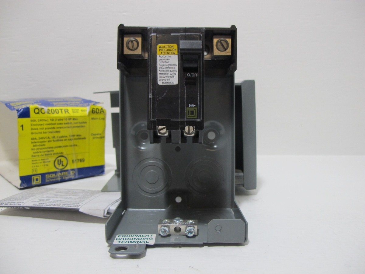 QO200 Breaker QO200TR 240VAC 60A Air Conditioner Disconnect Switch ...