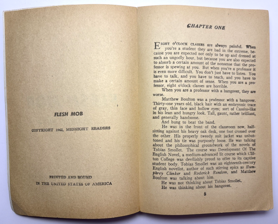 FLESH MOB Lawrence Block (Midnight Reader, 1962) Vintage Sleaze Paperback GGA VG | eBay