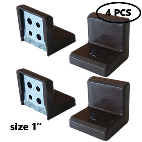 SL 1"x1"x1" 90 Degree Metal Right Angle Bracket Shelf Support with ...