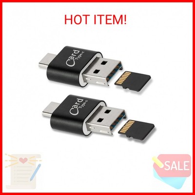[2 Pack] Micro SD Card Reader for Android Phone,Micro SD Card to USB ...