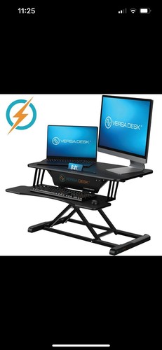 VersaDesk® PowerRiser® Electric Standing Desk Converter, With Keyboard ...