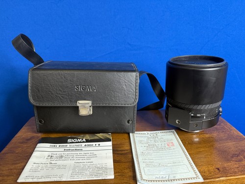 Sigma Mirror Telephoto 600mm f/8 Lens with Case, Clean Glass, Minor ...