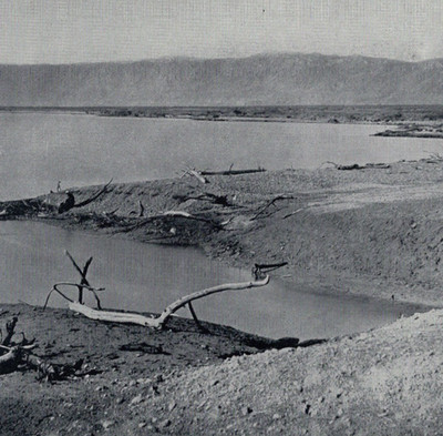 Dead Sea Palestine Desolate Shoreline Biblical Landscape View 1892 ...