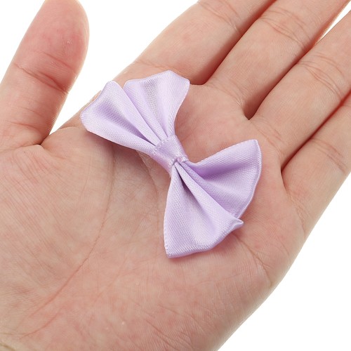 100Pcs 2.4" Mini Bow Tie Satin Ribbon Bows Ties Bowknot Embellishments ...