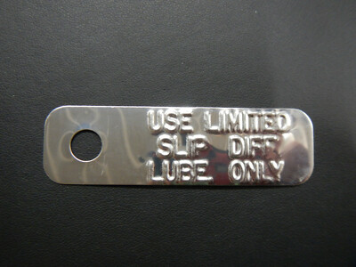 63 64 65 66 1967 Riviera Posi Rear Tag Posi Traction 1963 1964 1965 ...