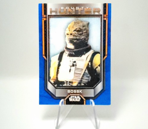2021 Topps Star Wars Bounty Hunters Bossk /199 Blue Commemorative Patch ...