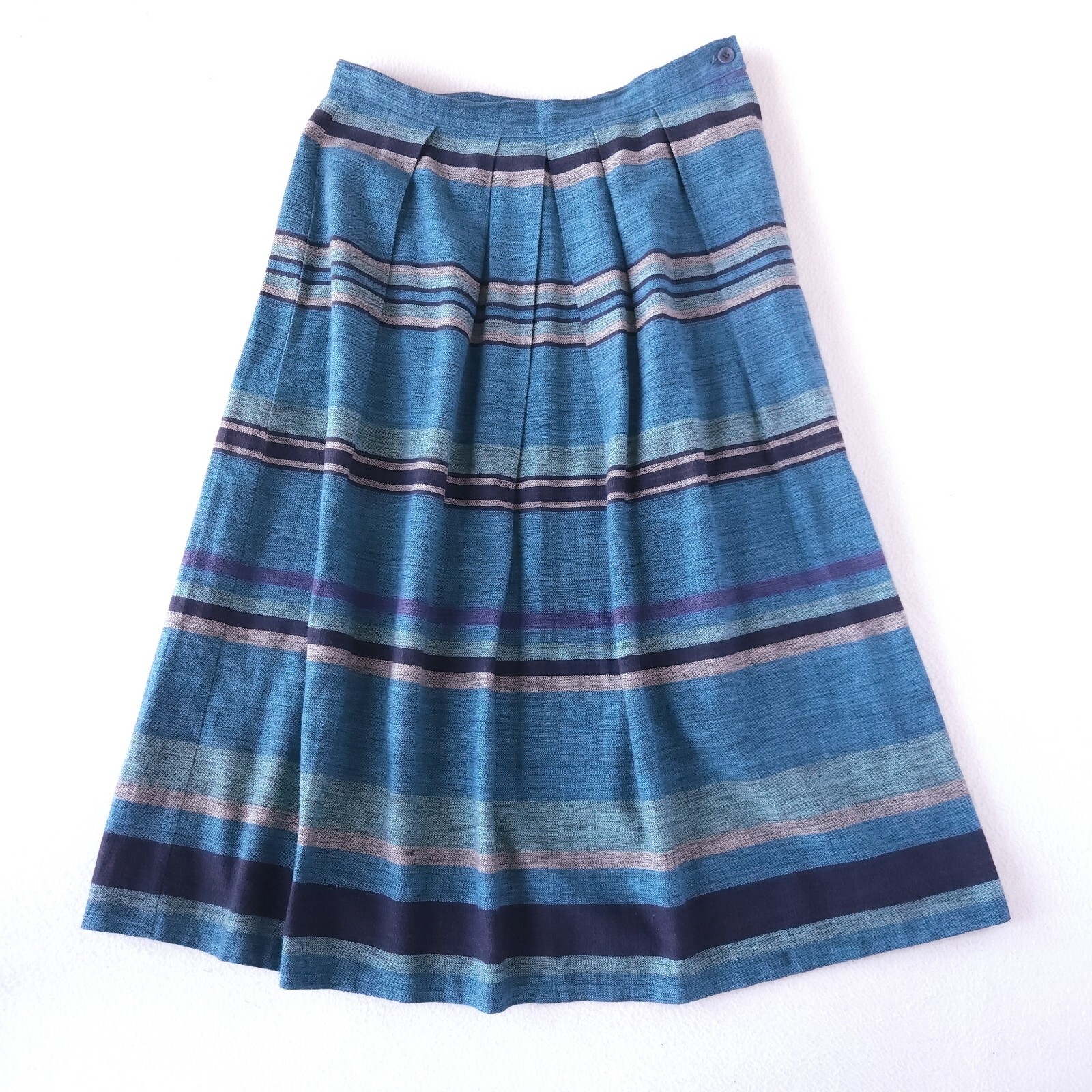Vintage Skirt Midi Russ Togs Striped Size 12 Winter Outfit Light ...