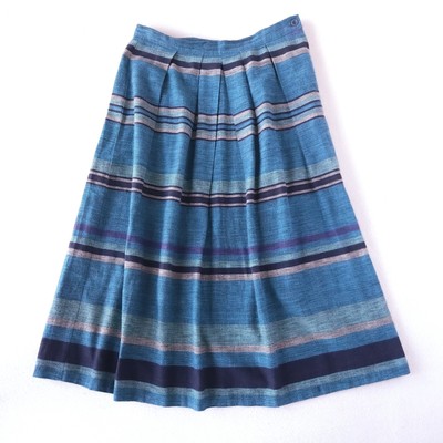 Vintage Skirt Midi Russ Togs Striped Size 12 Winter Outfit Light ...