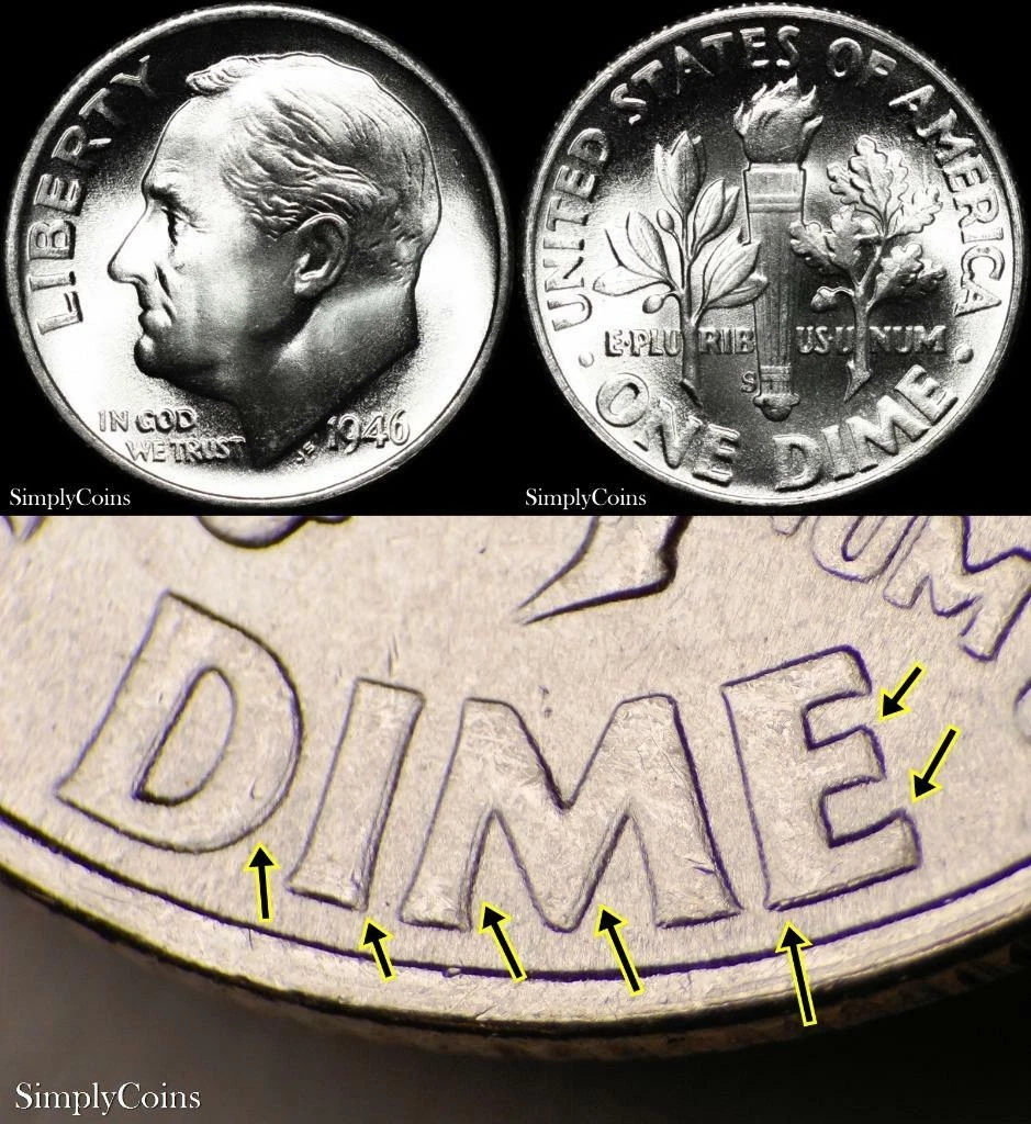 1946 Silver Dime