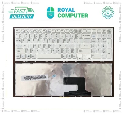 New Sony Vaio VPC-EH VPCEH US White Keyboard with Frame 148971511 ...