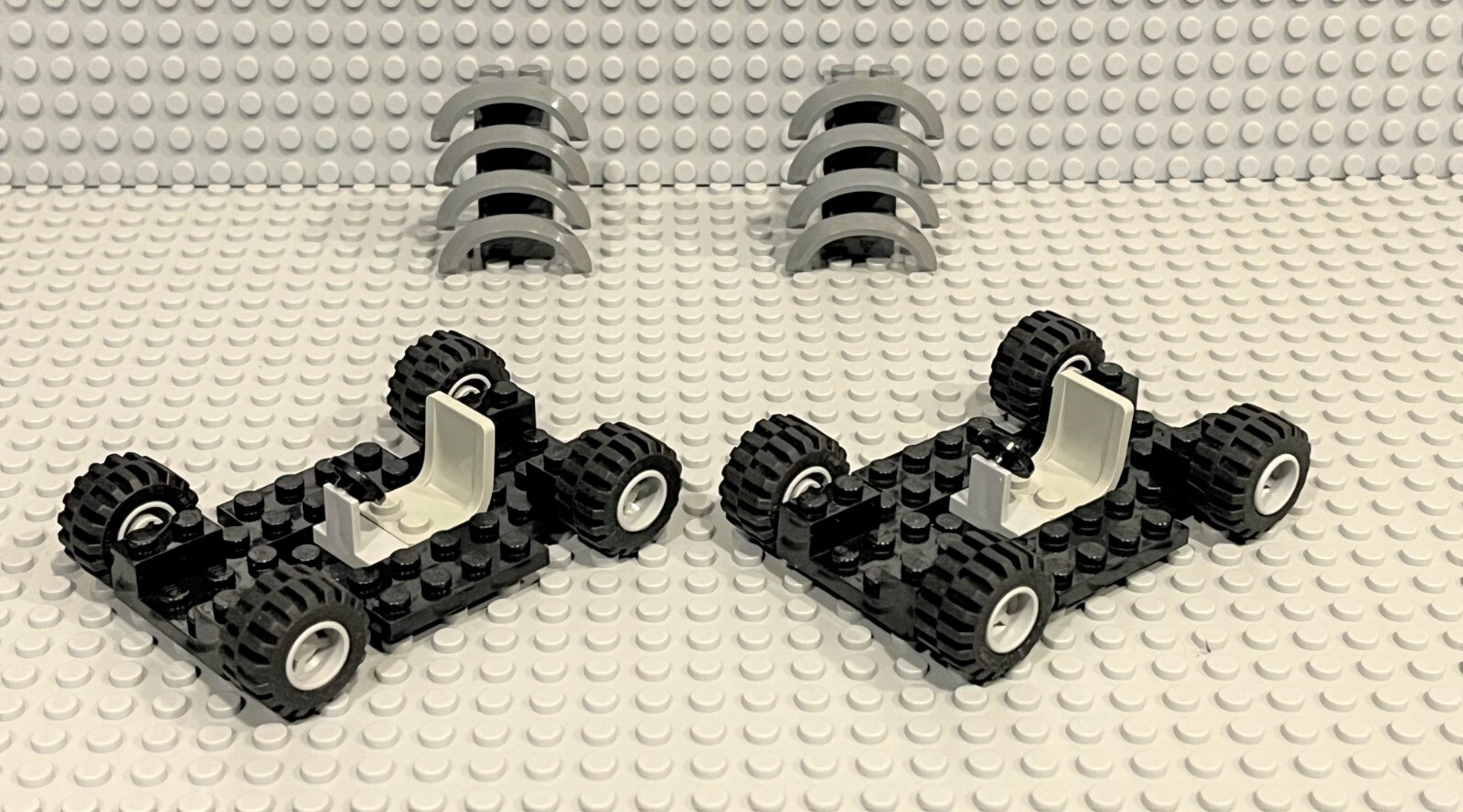 Lego Car Frames for Minifigures: Frames + Wheels + Tires + Fenders ...