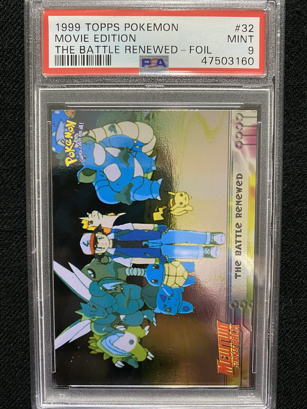1999 Topps Pokemon Movie Edition The Battle Renewed Foil #32 PSA 9 Mint ...