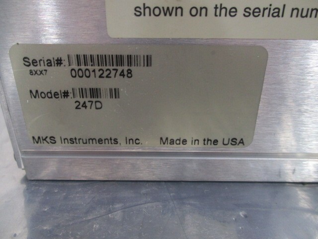 MKS Instruments Type 247 247D 4 Channel Readout for sale online | eBay