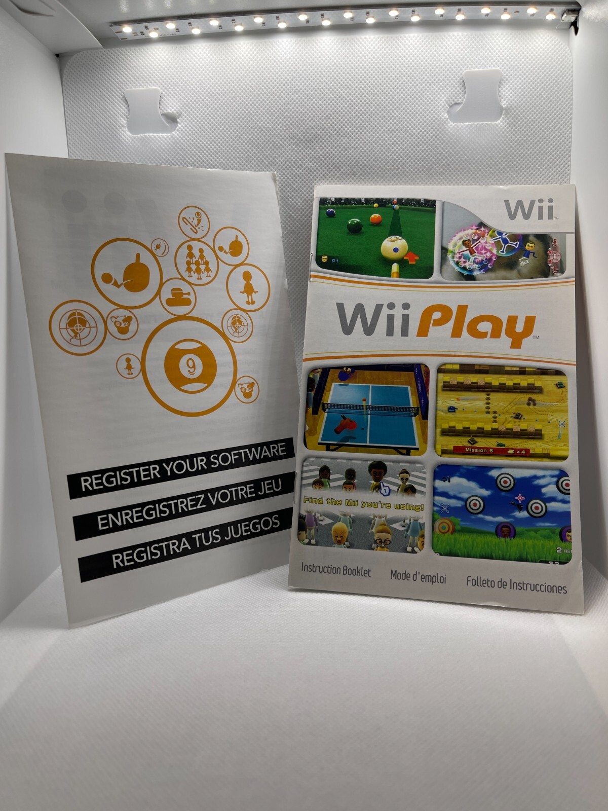 Wii Play Nintendo Wii Manual and Registration Booklet ONLY NO GAME! BUY ...