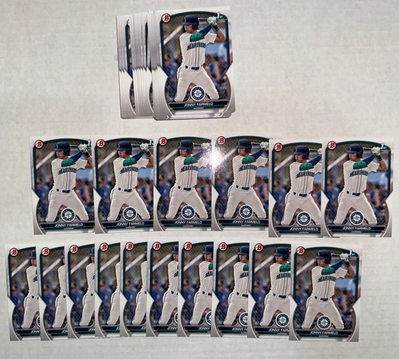(50) Jonny Farmelo 2023 Bowman Draft Seattle Mariners BD-177 50 Card ...