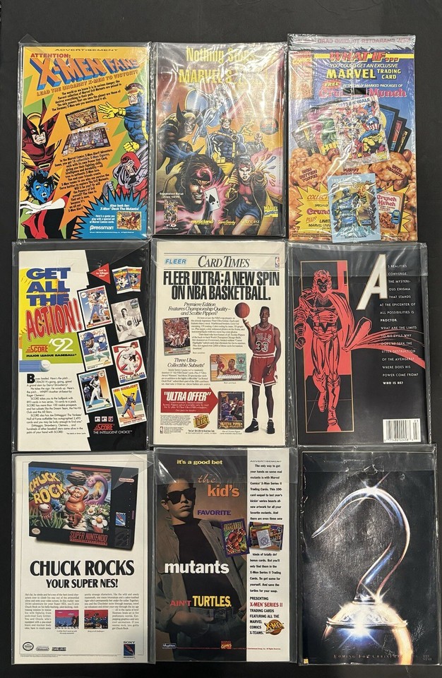Marvel Comics Lot Of 9!Comics Were Bought At Store & Placed In Plastic ...
