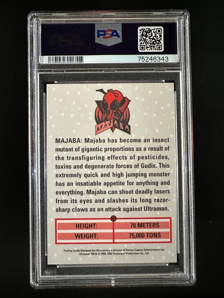 1993 Ultracomics Ultraman #3 - Majaba - PSA 8 | eBay