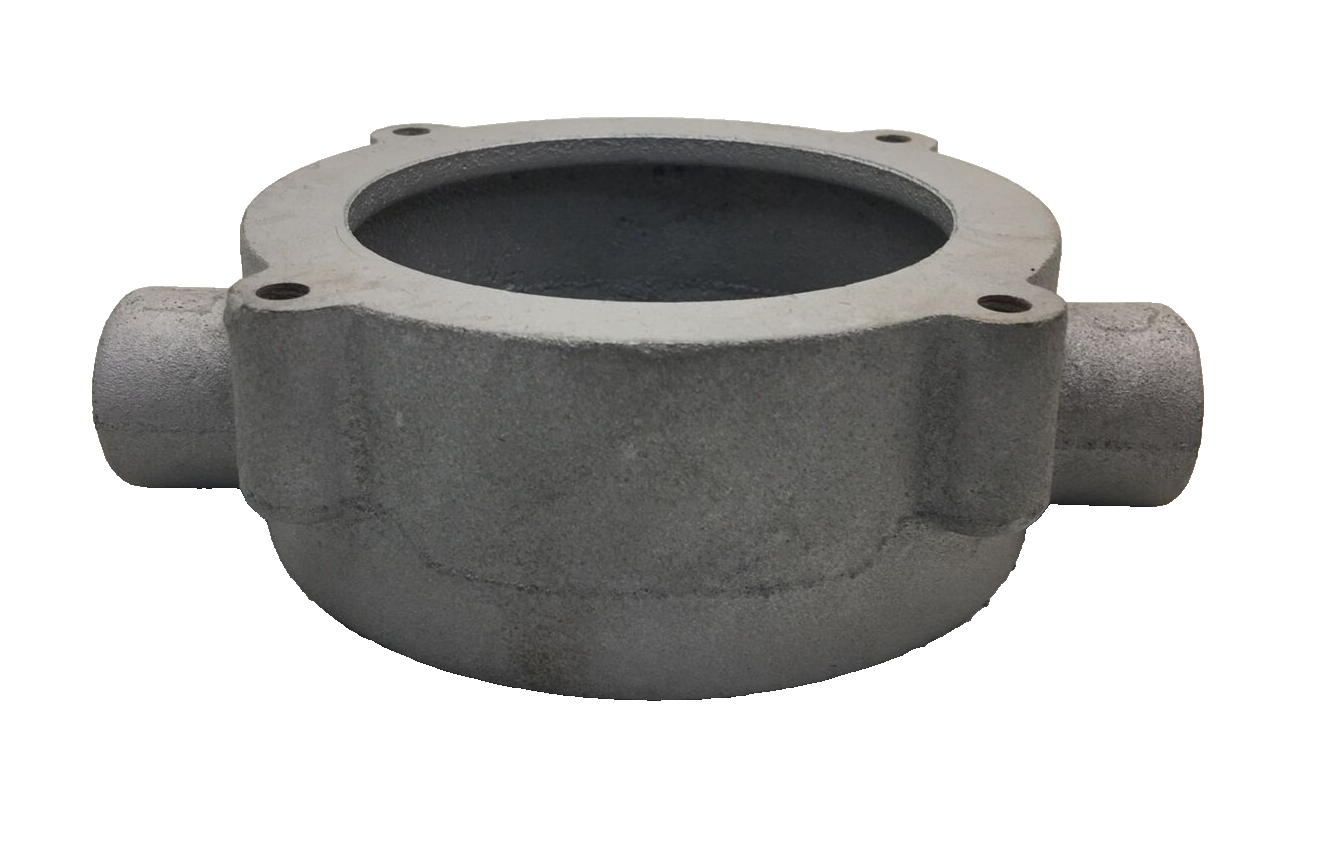 CPS1128 CROUSE HINDS FEED THROUGH ROUND CONDULET BOX WITH 1/2 INCH HUBS ...