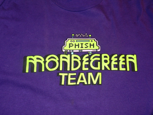 RARE Phish Mondegreen Team/ Crew 2-sided T Shirt Men's L Cosmic | eBay