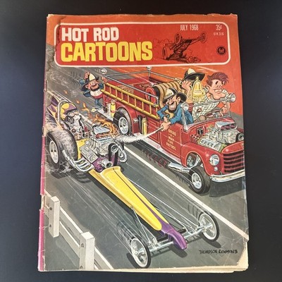 HOT ROD CARTOONS magazine 1968 JULY - racing cars hot rods | eBay