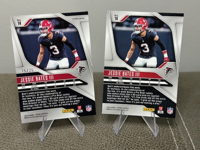 2024 Panini Prizm Atlanta Falcons Jessie Bates III #14 No Huddle Pink ...